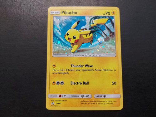 Pokemon - Pikachu SM81 Holo Promo Sun & Moon with Swirl | eBay