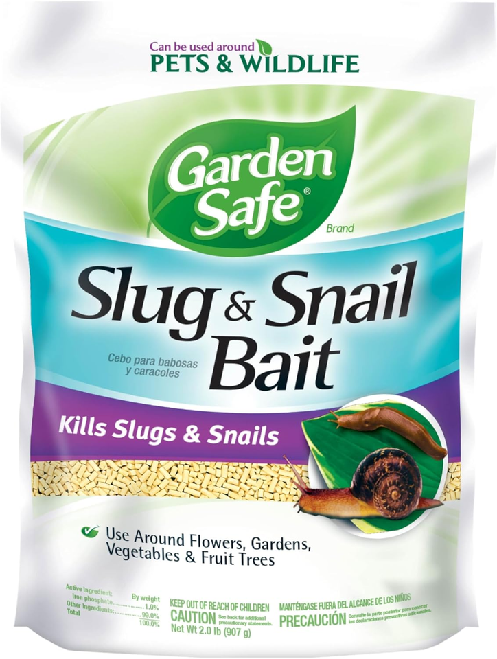 Garden Safe Brand Slug & Snail Bait Granules, 2 Pounds, Slugs & Snails ...