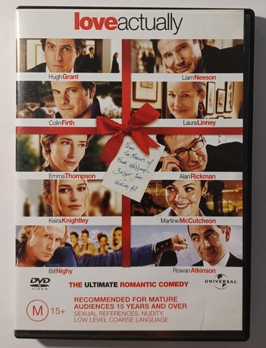 Love Actually DVD VGC Region 2,4 Romantic Comedy Hugh Grant Free ...