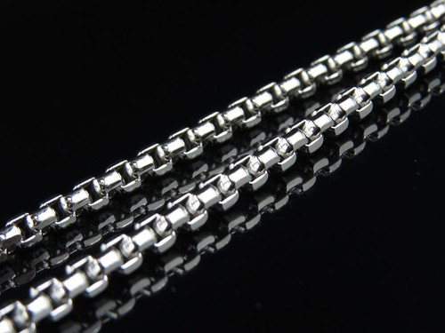 Men's Genuine 10K White Gold Puffed Rolo Chain Necklace 24-34 Inches ...