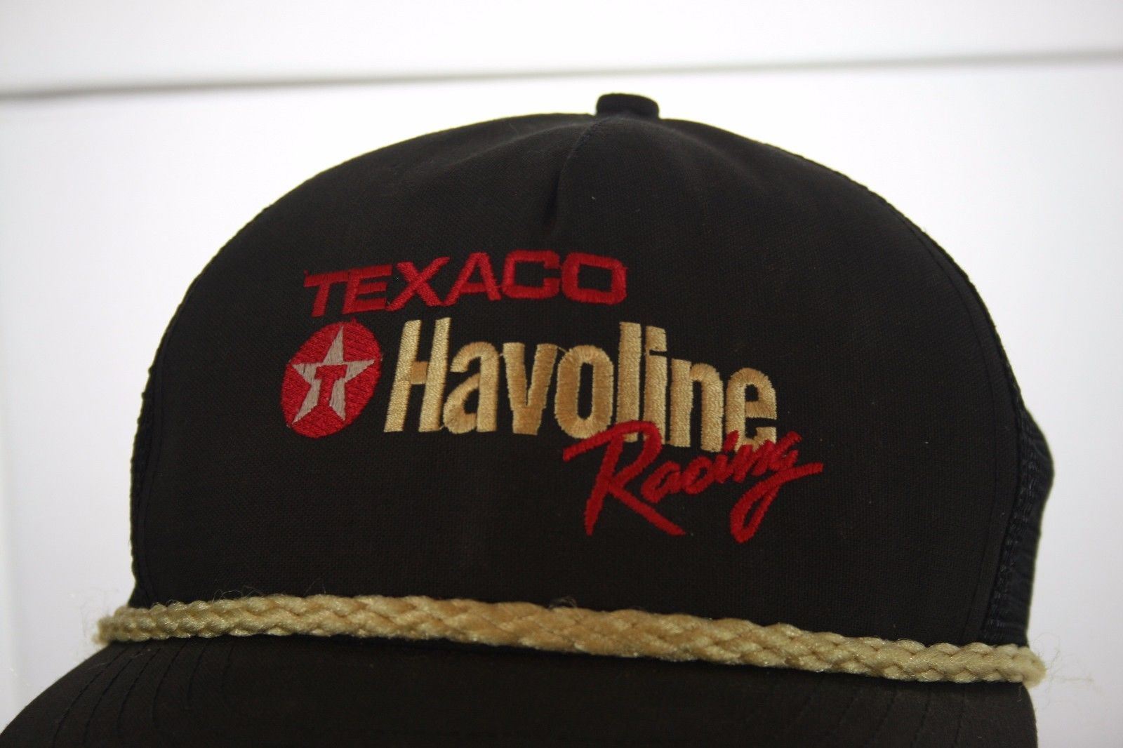 Vintage 1970s Texaco Havoline Racing Trucker Hat Black Snapback Cap ...