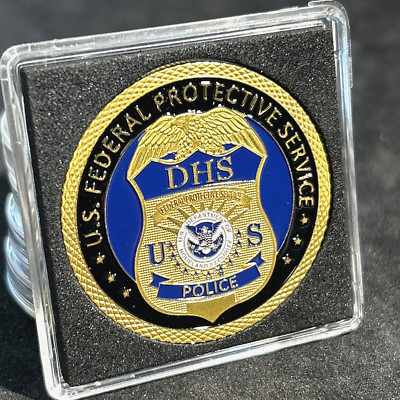 US Federal Protective Service Police DOHS Challenge Coin 40mm | eBay