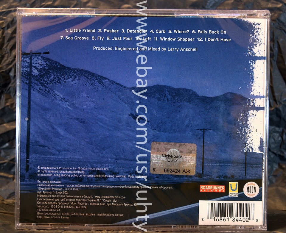 NICKELBACK CURB DEBUT RARE UKR ORIGINAL CD ALTERNATIVE POST GRUNGE ...