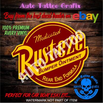 RUST EZE DECAL STICKER HOT ROD RUST EZE DINOCO ETC CARS RAT ROD ...