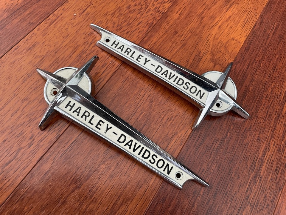 Harley Davidson Eagle Iron 1961-1962 FL Vintage Gas Tank Emblems 61776 ...