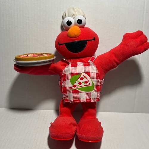 Fisher Price Sesame Street Singing Pizza Elmo Plush Toy (UNTESTED/FOR ...