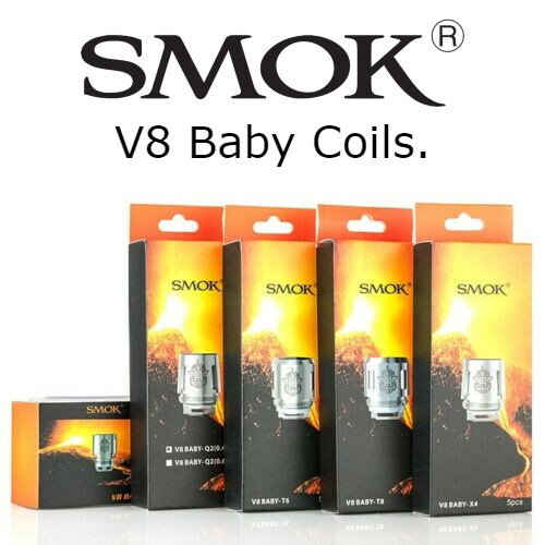 SMOK BABY BEAST COILS Authentic TFV8 Baby Beast V8 baby M2 Q2 X4 T6 T8 ...
