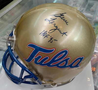 STEVE LARGENT signed TULSA HURRICANES MINI HELMET JSA CERT | eBay