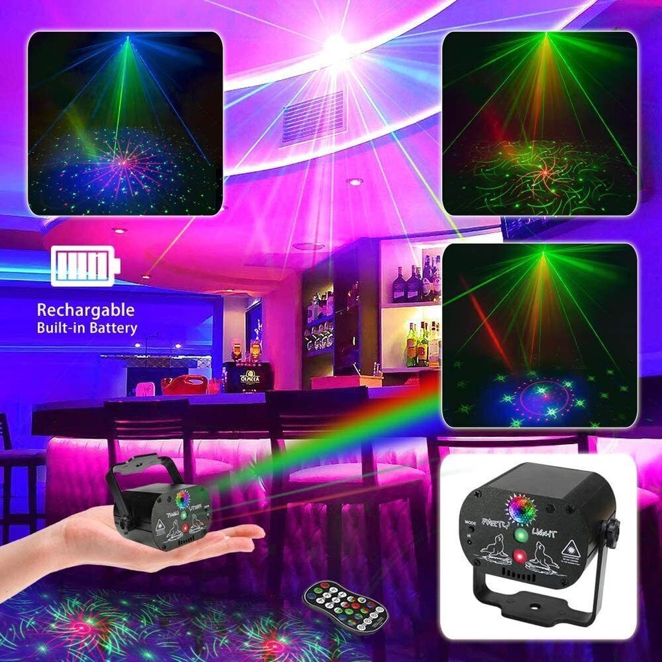560 Pattern Laser Light Projector LED RGB DJ Disco KTV Bar Show Home ...