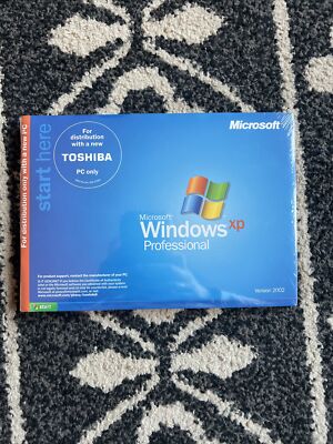 Sealed Microsoft Windows XP Professional for Toshiba PC Version 2002 | eBay
