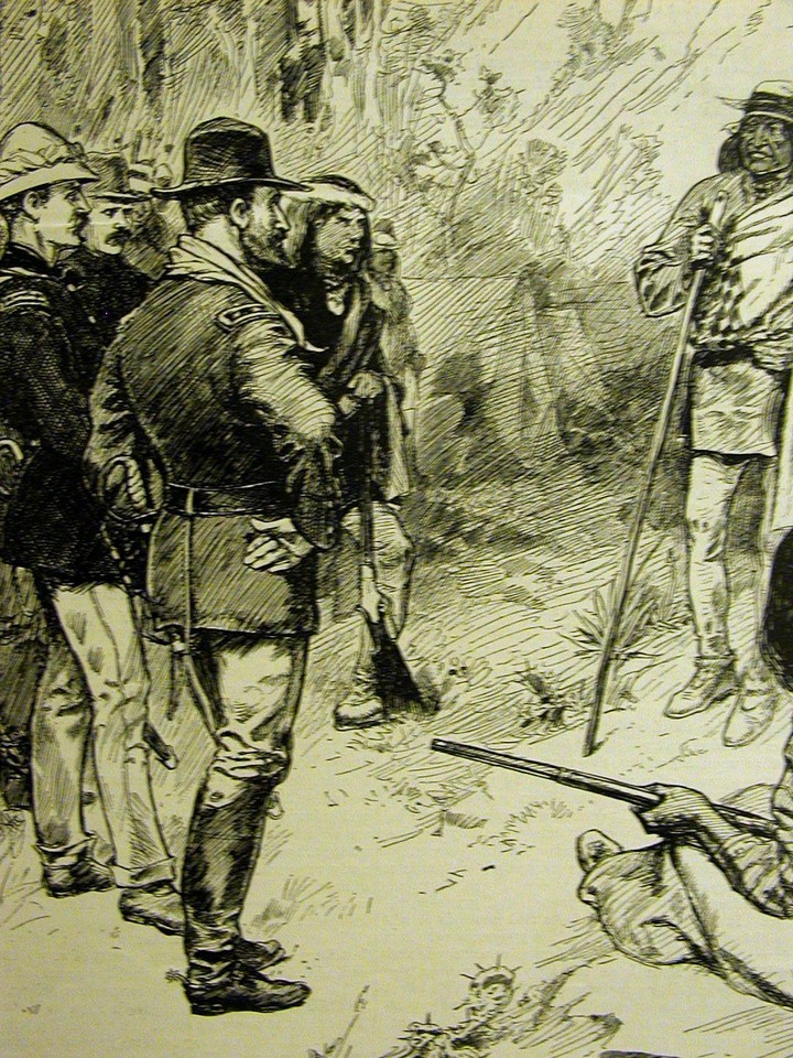 Apache Surrender CHIEF NANE GENERAL CROOK 1883 Antique West Indian ...