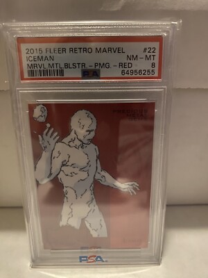 2015 Fleer Retro Marvel Red Precious Metal Gems PMG #22 Iceman 62/100 ...