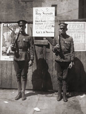 Boy Scout Old Photo - American Boy Scouts guarding US Navy and Marine ...