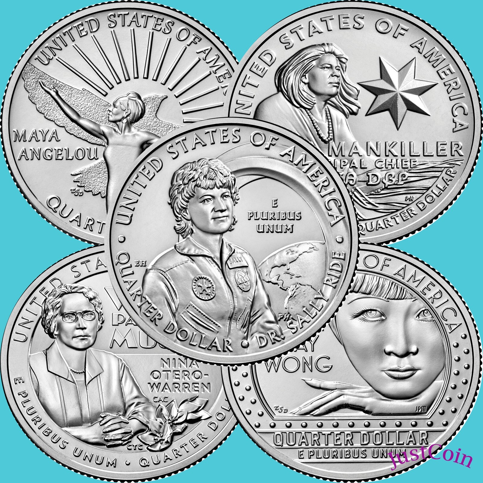 2022-D AMERICAN WOMEN FIVE RELEASES UNCIRCULATED QUARTERS * FIVE ...