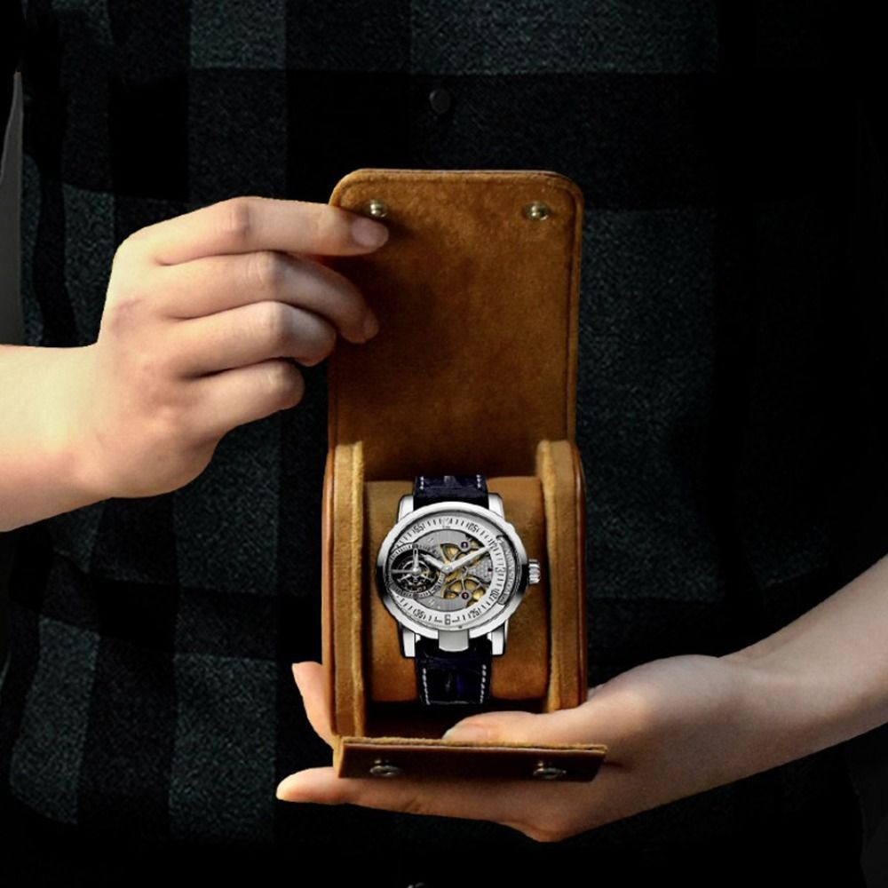 Watch Storage Box 1/2/3-Slot Watch Roll Case Vintage Leather Watch ...