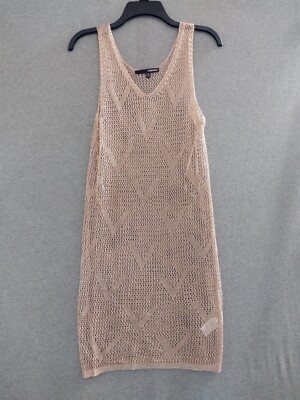 Codigo Crochet Short Knit Dress Color Rose Gold Size M | eBay