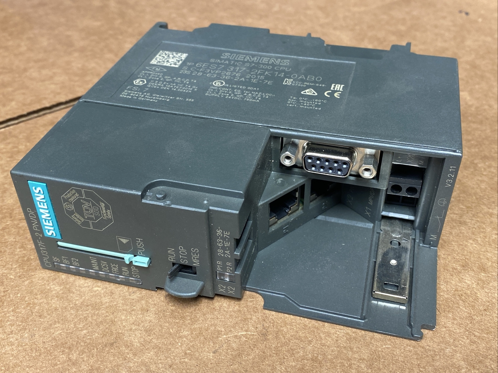 Siemens 6ES7 317-2FK14-0AB0 Simatic S7-300 CPU Module CPU317F-2 PN/DP ...