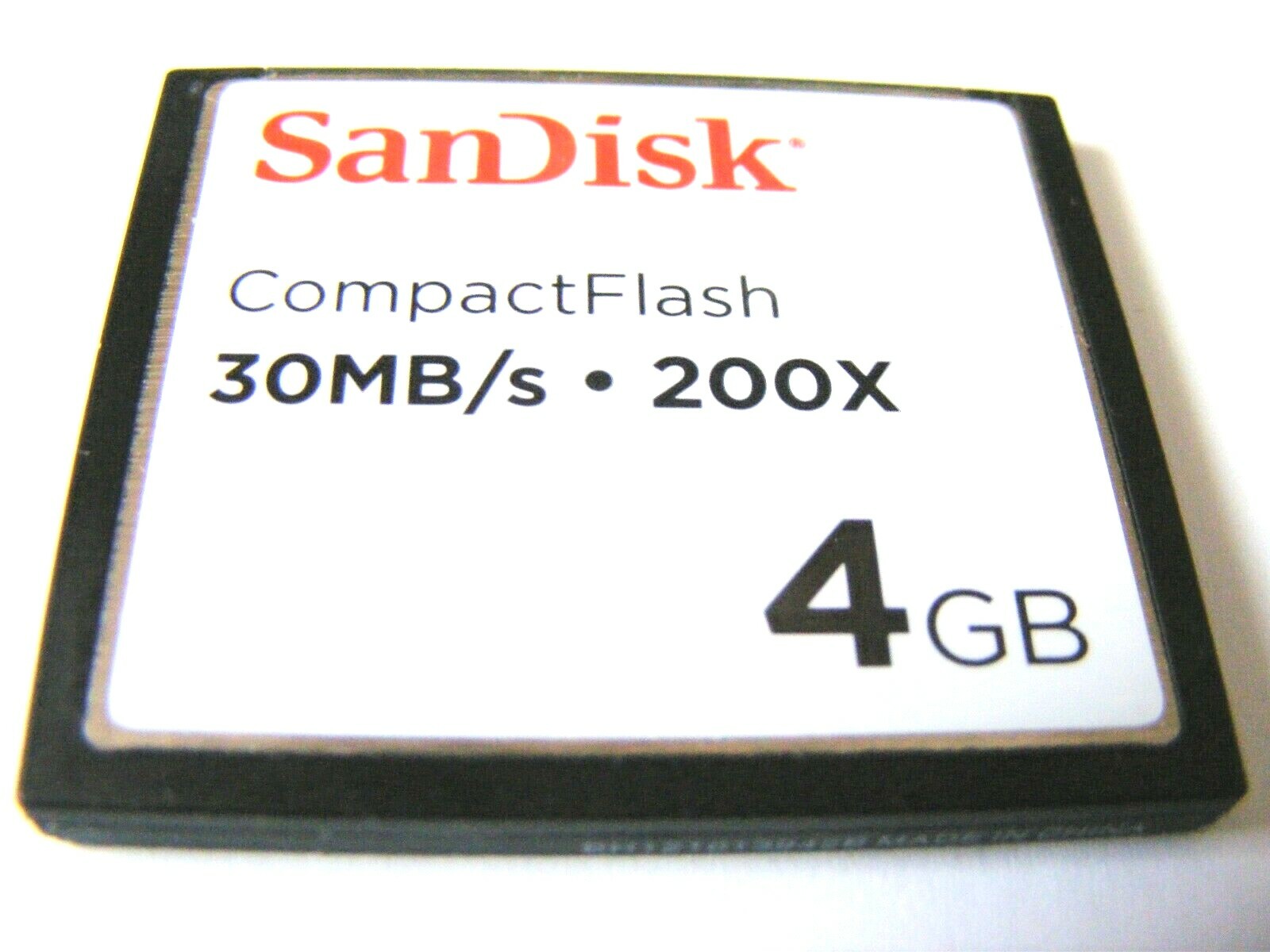 4GB Compact Flash Card 200x ( 4 GB CF Karte ) SanDisk gebraucht | eBay.de