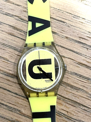 SWATCH WATCH GK224 CAUTION 1996 ORIGINAL | eBay UK