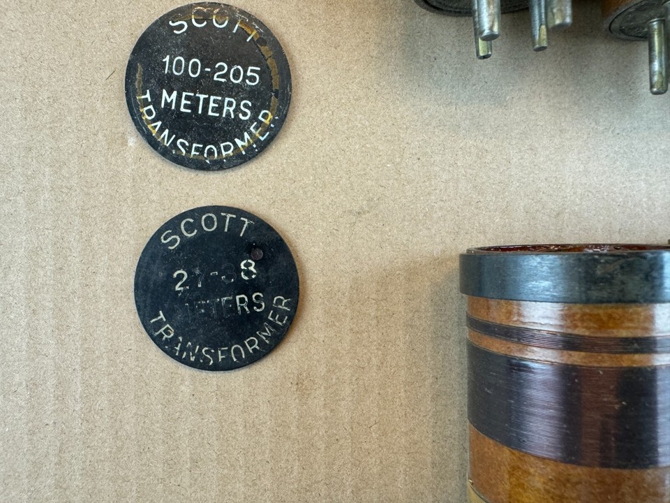 10 Vintage EH Scott Transformer Allwave Tube Radio Amp Plug-In Coil Set ...