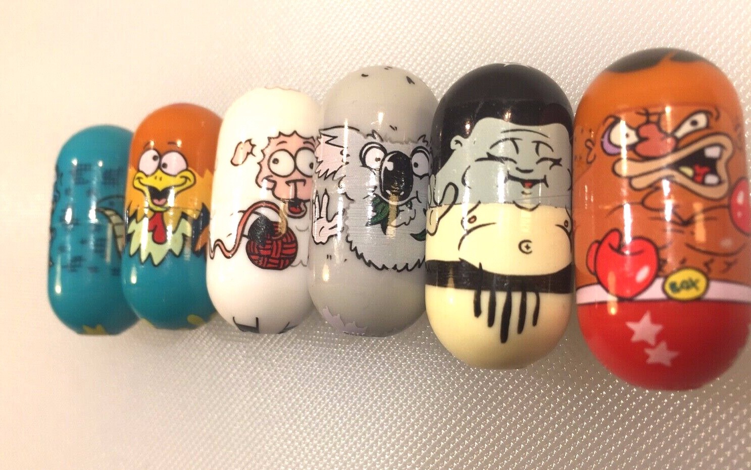 MIGHTY BEANZ (2003) Series 2 #68 79 80 89 97 99 T-Rex Rooster Sheep ...