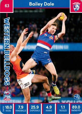 2023 WESTERN BULLDOGS AFL Card BAILEY DALE Teamcoach | eBay Australia