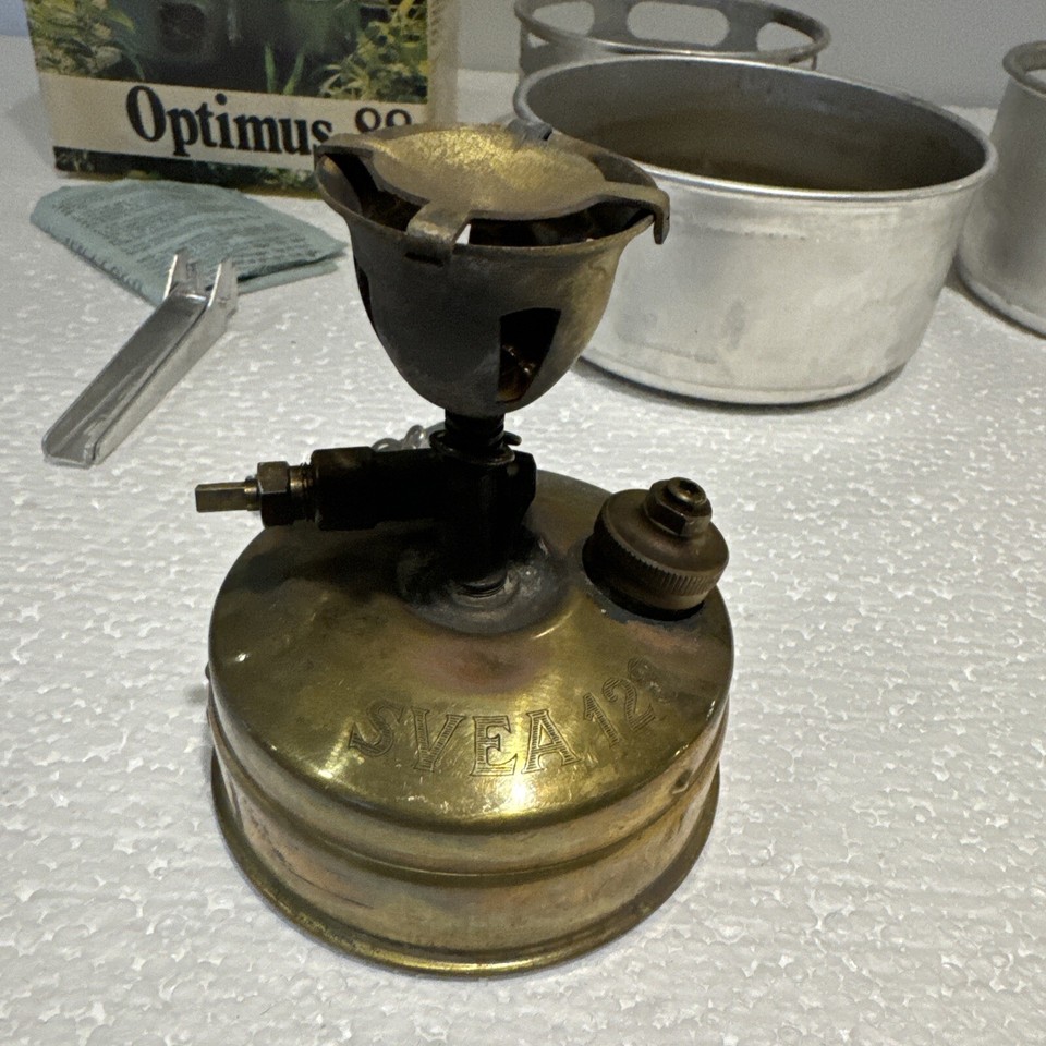 Optimus 88 Svea 123 Gas Camp Stove Cook Set • Backpacking • Sweden | eBay