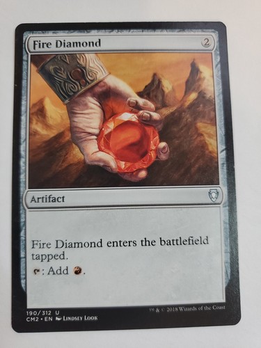 MTG Magic The Gathering Card Fire Diamond Artifact Commander Anthology ...