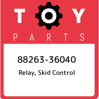 88263-36040 Toyota Relay, skid control 8826336040, New Genuine OEM Part ...