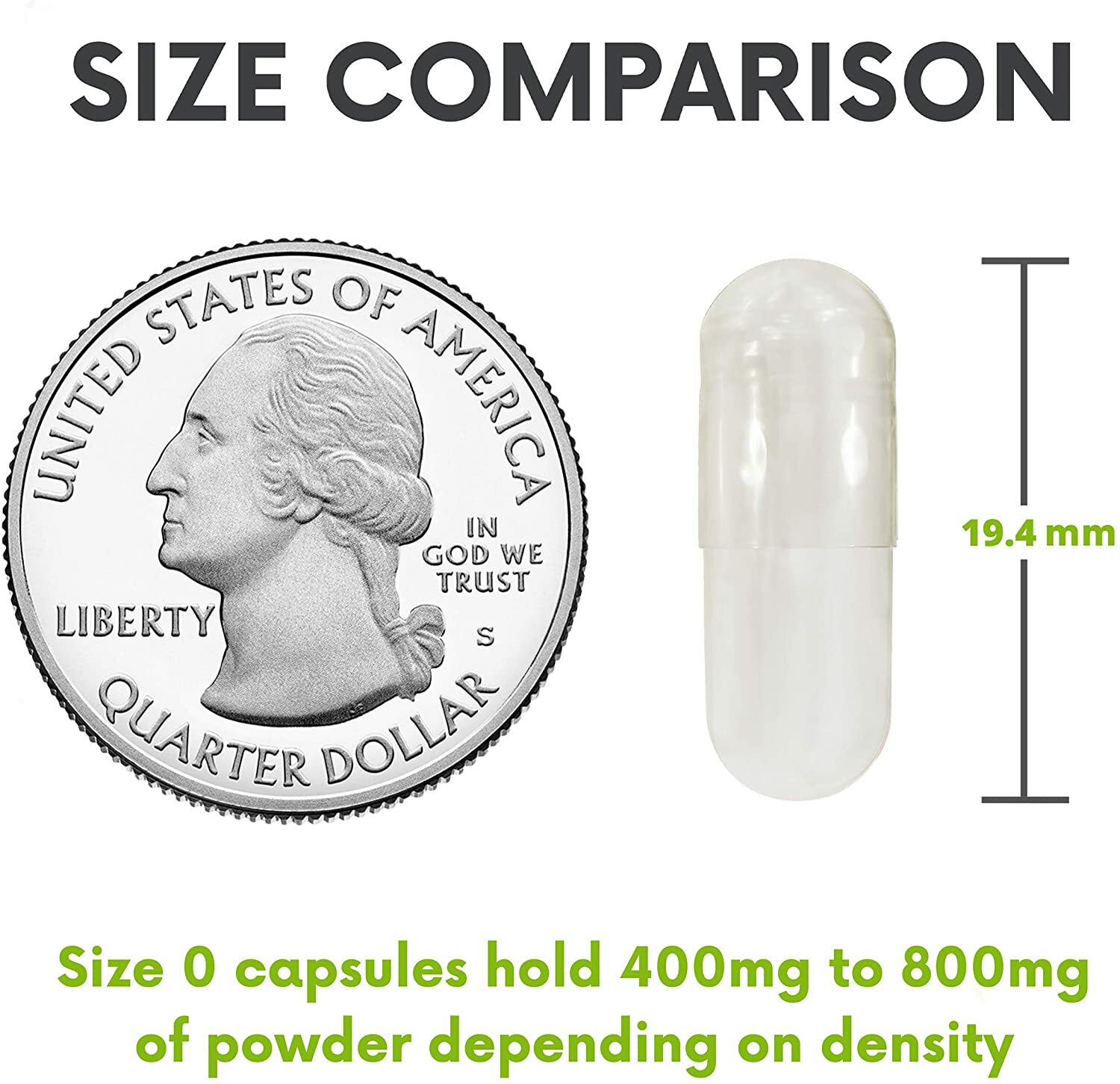 Size 0 Clear Empty Vegan/Vegetable Vegetarian Pill Capsules Veg Vcaps ...