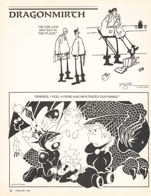 DragonMirth Comics Magazine Original B&W 1988 Meyer Simpson Muleady ...