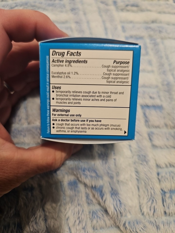 Medicated Chest Rub Cough Suppressant Topical Analgesic by CVS 08/2028 ...