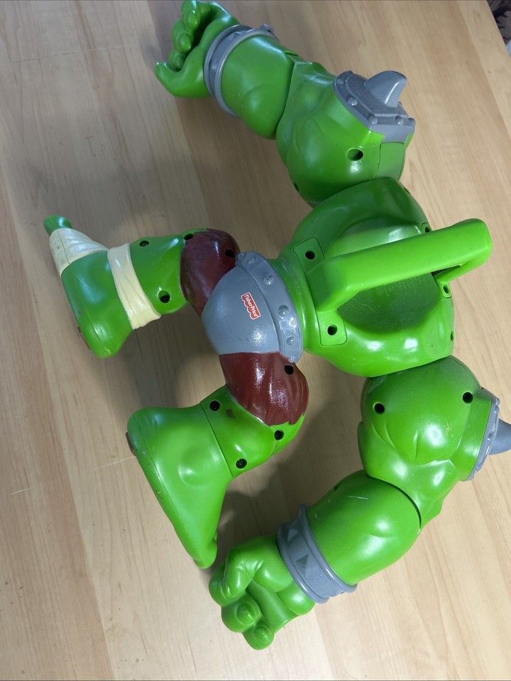 Fisher Price Mattel Imaginext Eagle Talon Castle Ogre Green Stomp Chomp ...