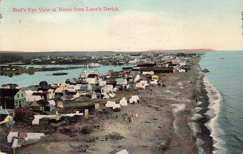 Vintage Postcard Nome Alaska Birds Eye View from Lane’s Derick 1908 ...