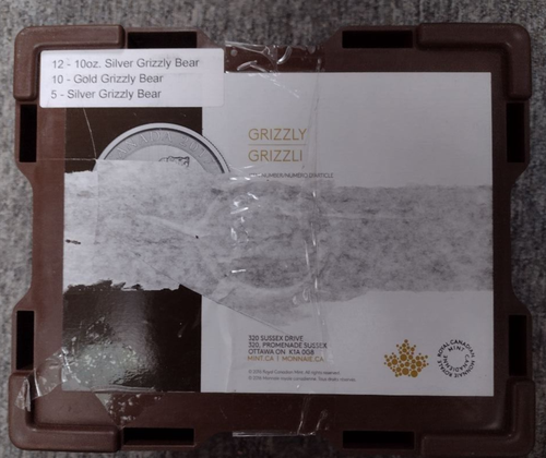 Royal Canadian Mint (RCM) 1oz. Empty Silver Bullion "BROWN" Monster ...