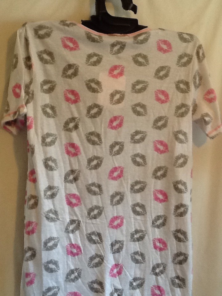 Lola 100% Cotton Soft Ladies Sleep Dorm Shirt Kiss Me Goodnight 1X 2X ...