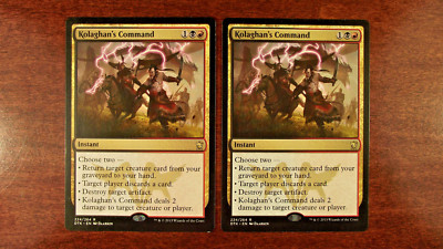 2x 2 x Kolaghan's Command x2 - LP Lightly Played, Dragons of Tarkir ...