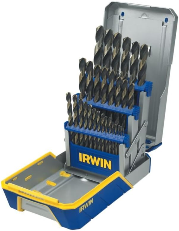 Irwin Tools IRWIN Drill Bit Set, High-Speed Steel, 29-Piece (3018005 ...