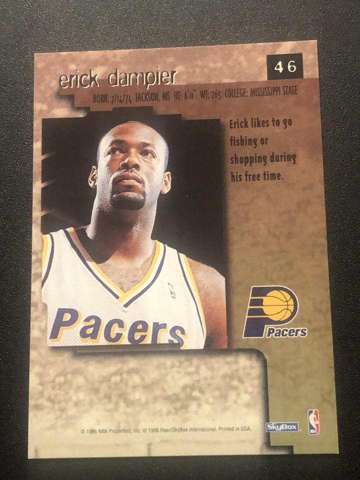1996-97 Skybox Premium Erick Dampier #46 Rookie RC | eBay