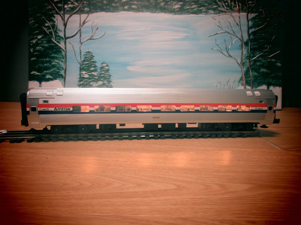 MTH ELECTRIC TRAINS 70' Ribbed Amtrak COACH #44103 PASSENGER CAR WITH ...