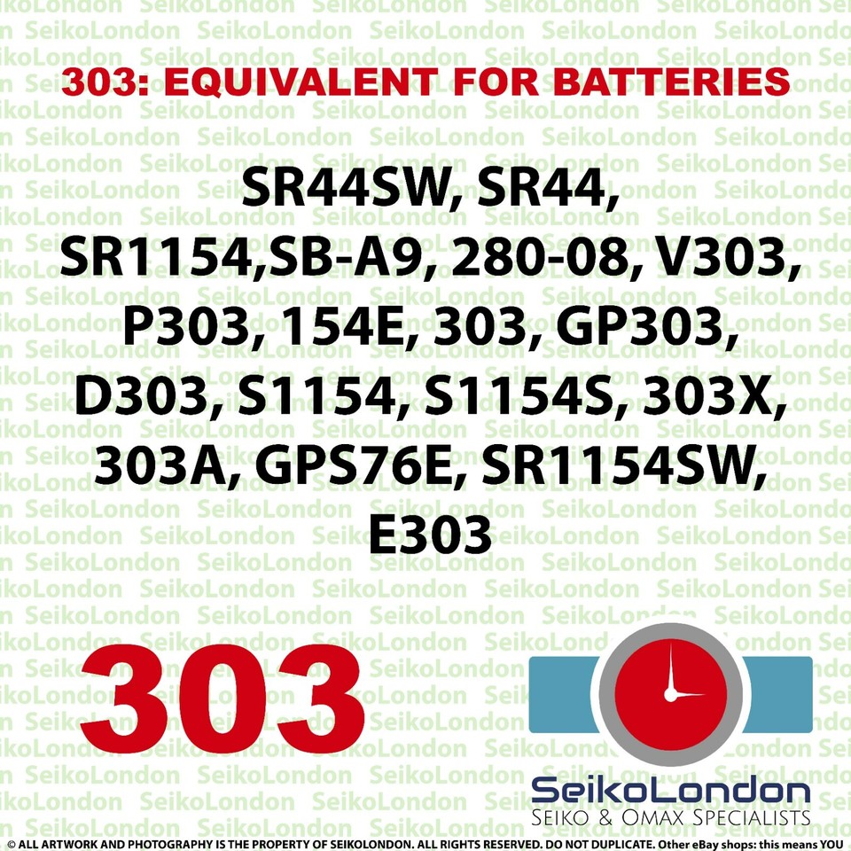 SEIZAIKEN SEIKO Silver Oxide Watch Battery ALL SIZES OF WATCH BATTERIES ...