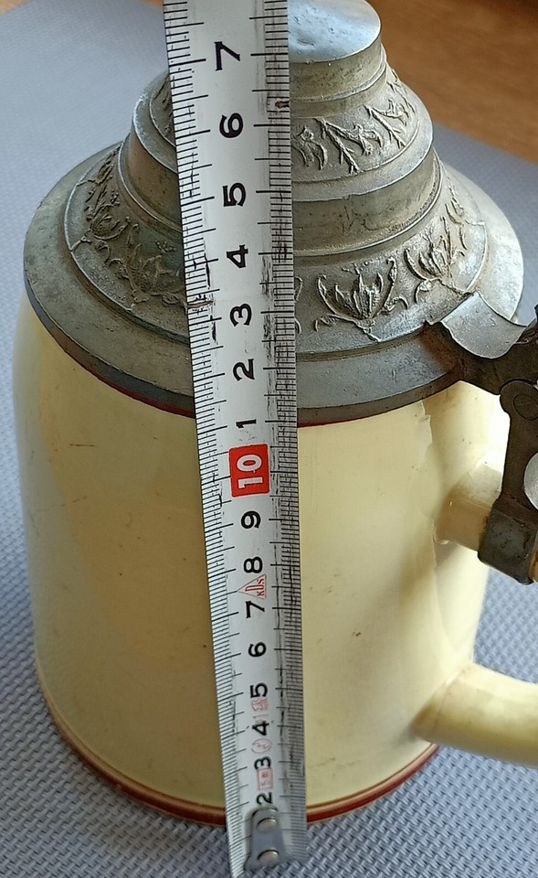 WW1 WW2 military Old German Hunting Scene Beer Stein or Whine Mug Rare ...