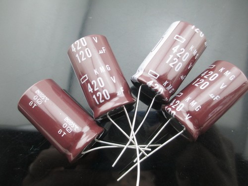 10pcs NCC Nippon Chemi-Con KMG 120mfd 420V 120UF electrolytic Capacitor ...