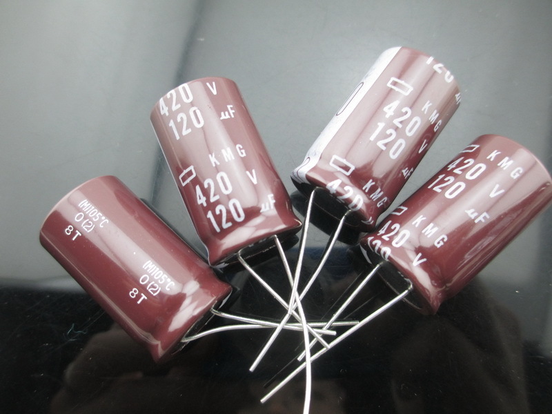 10pcs NCC Nippon Chemi-Con KMG 120mfd 420V 120UF electrolytic Capacitor ...
