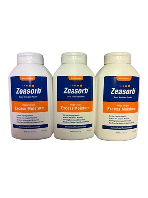 Zeasorb Super Absorbent Powder 2.5oz (3 Pack) 303160233258 | eBay