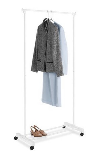 Essential Home Rolling Clothing Garment Rack - White | eBay