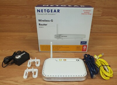 NetGear WGR614 54 Mbps 4-Port 10/100 Wireless G Secured Router **READ ...