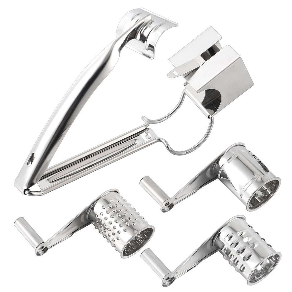 Stainless Steel Hand-Cranked Rotary Cheese Grater Ginger Shredder ...