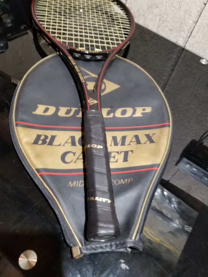 Dunlop Black Max Cadet Midsize Tennis Racquet with Cover | eBay