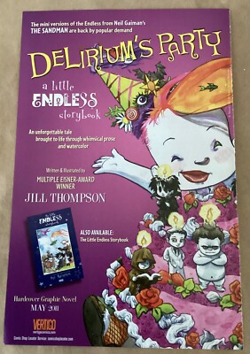 Delirium’s Party Vertigo Ad 2011 Print Ad promo comic The Sandman art ...
